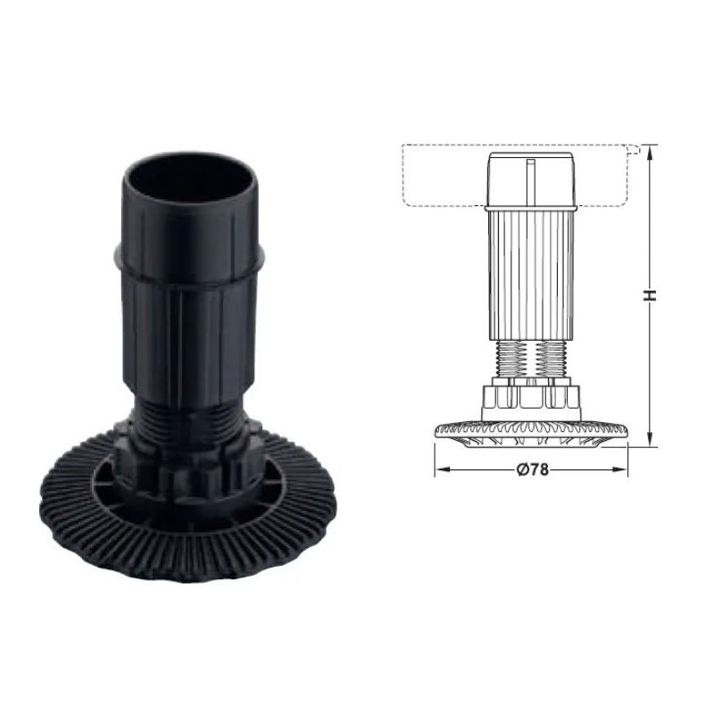 Nóżka meblowa kuchenna regulowana "AXILO" H-125